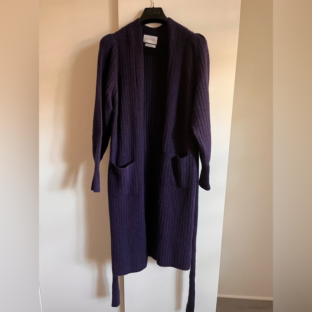 Rare Find! Eleven Six Marlowe Cardigan In Navy Peruvi… - Gem